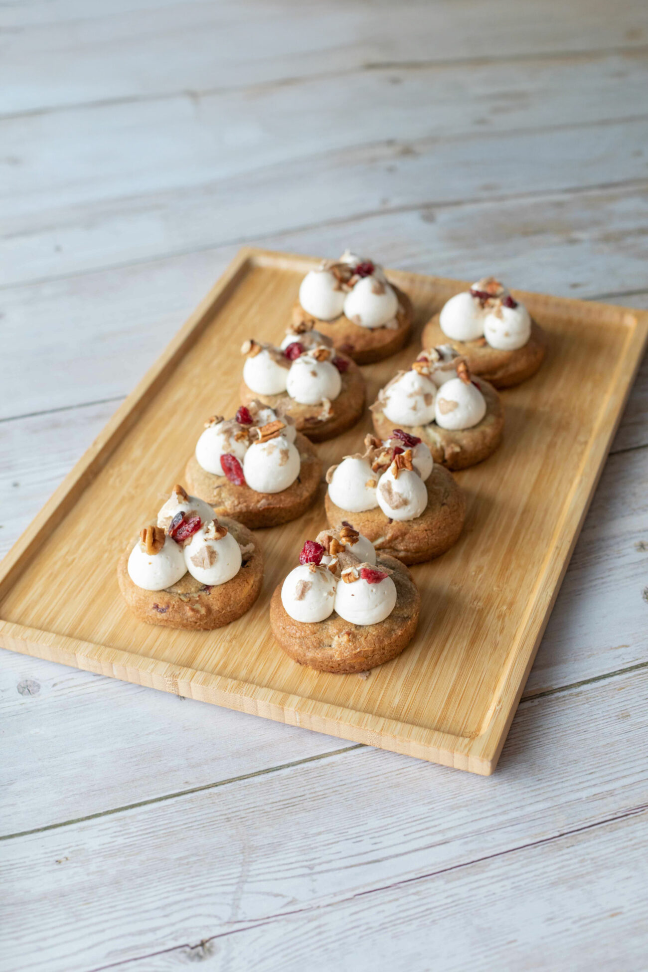 8 Cookies sarrasin, cranberry et chocolat blanc - Philémon Traiteur